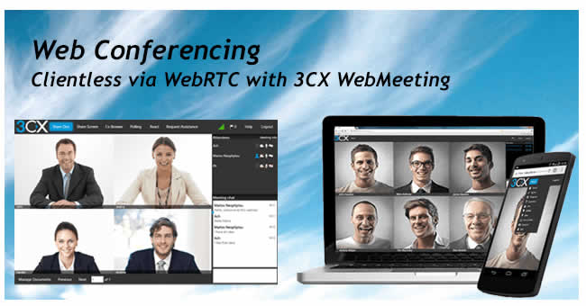 3CX webmeeting integrated 50 partecipanti